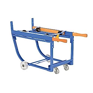 Vestil RDC-1000-5SS Deluxe Rotating Drum Cart with Steel Wheel, Steel, 1000 lbs Capacity