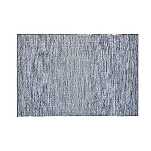 VCNY Home | Heathered Collection | Blue Flatweave Indoor/Outdoor Layering Rug, 24" x 36"