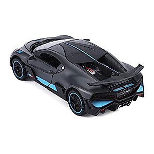haomsj Bugatti Divo Diecast Metal Model Cars for Boy Toys Age 3-12 Pull Back Vehicles with Music Doors and Hood Can Be Opened(Gray)