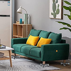 WEPUMP Furniture Moving Dolly 3 Wheels Heavy Duty Wheel Movers Lockable Lifter Mover Tool Set 4 Pack for Object, 1200 LBs Load Capacity