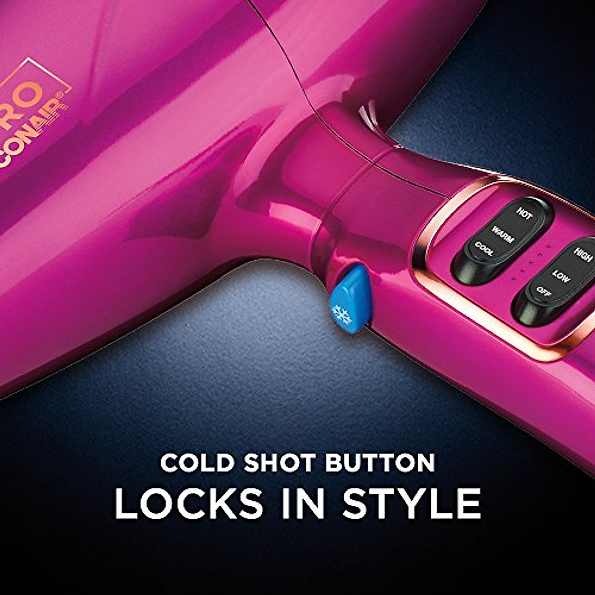 INFINITIPRO BY CONAIR 3Q Compact Electronic Brushless Motor Styling Tool/Hair Dryer, Pink