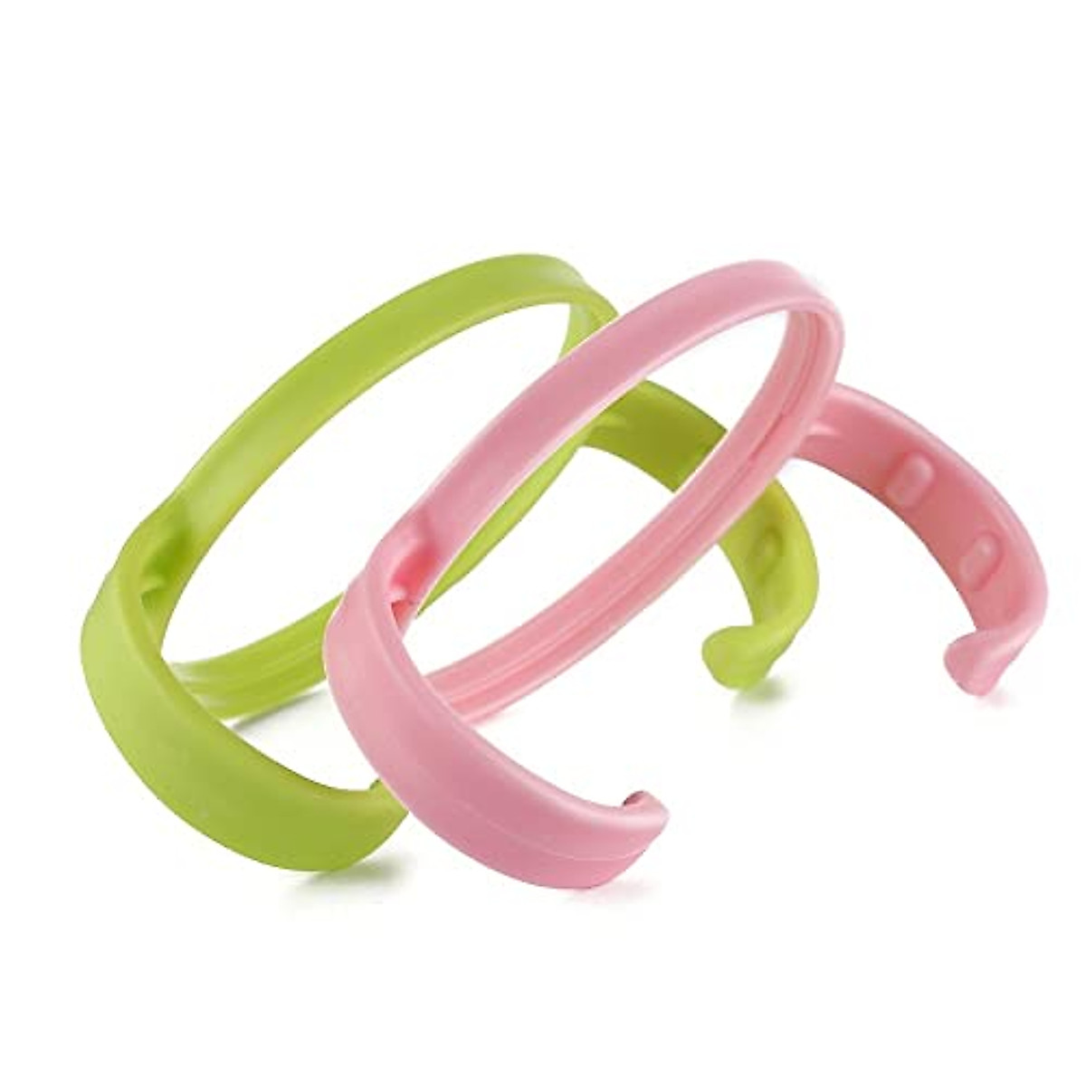 ROMIRUS Bottle Handles Grips Compatible for Comotomo Feeding Baby Bottles (Set of 4, 2 Pink + 2 Green)