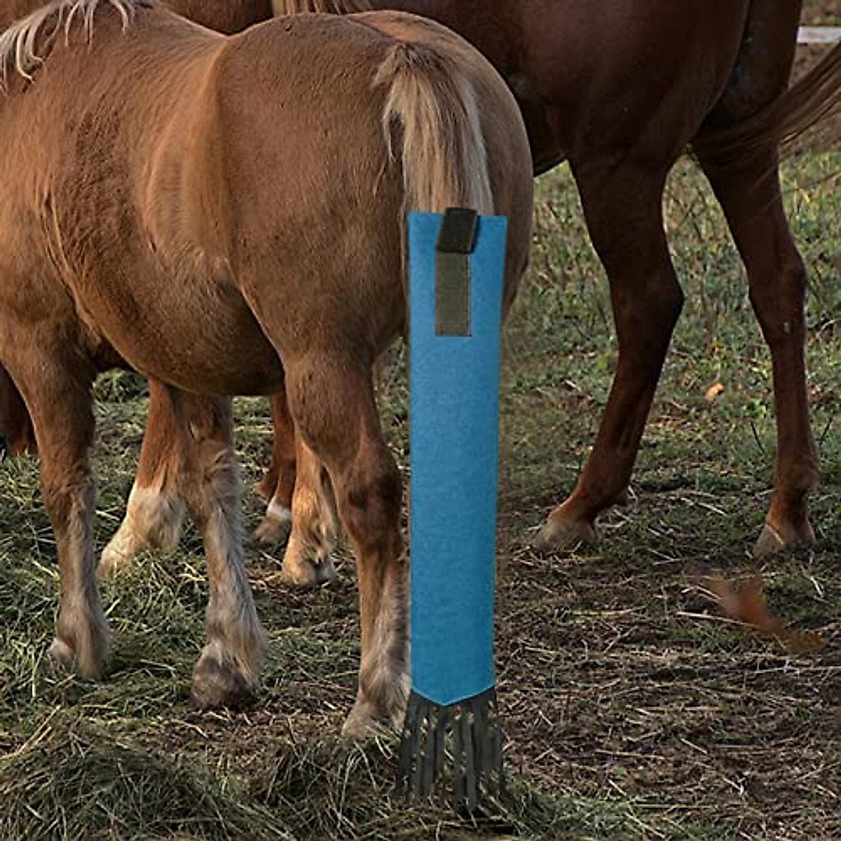 MagiDeal Bag with Fringe Non Slip Tail Wrap Tail Decor for Horse Equestrian Accessories Grooming Supplies, Blue