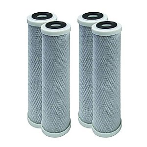 4-Pack Replacement GE GXWH04F Activated Carbon Block Filter - Universal 10 inch Filter for GE HOUSEHOLD PRE-FILTRATION SYSTEM