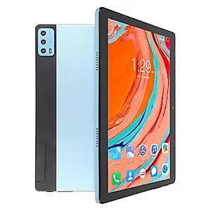 Acogedor 2 in 1 Tablet with Keyboard, 10.1inch Android Tablet Support 4G LTE Cellular, MT6755 8 Core CPU, 2.4G 5G WiFi Tablet PC, 6+128GB, Bluetooth, 8MP+16MP (US Plug)