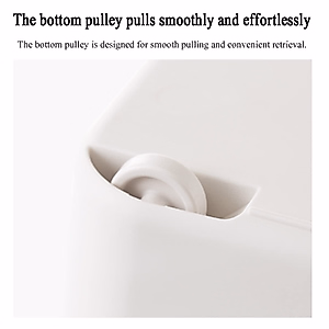 LEAYAN Under Sink Storage Rack, Under Bathroom Cabinet Sliding Storage Basket Organizer Kitchen Under Sink Shelf Organizer Under Sink Rack Shelf, White 40x16.5x23.2cm