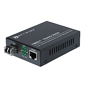 Networx® Gigabit Ethernet Fiber Media Converter - UTP to 1000Base-SX - LC Multimode, 5...