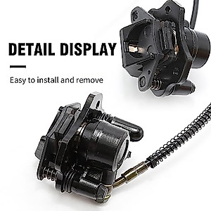 Left Hydraulic Brake Master Caliper Rear Hand Hydraulic Disc Brake Assembly Replacement for 50cc 90cc 110ccc 125cc Chinese Taotao Roketa Sunl Go-Kart Dune Buggy Quad ATV Dirt Mini Bike