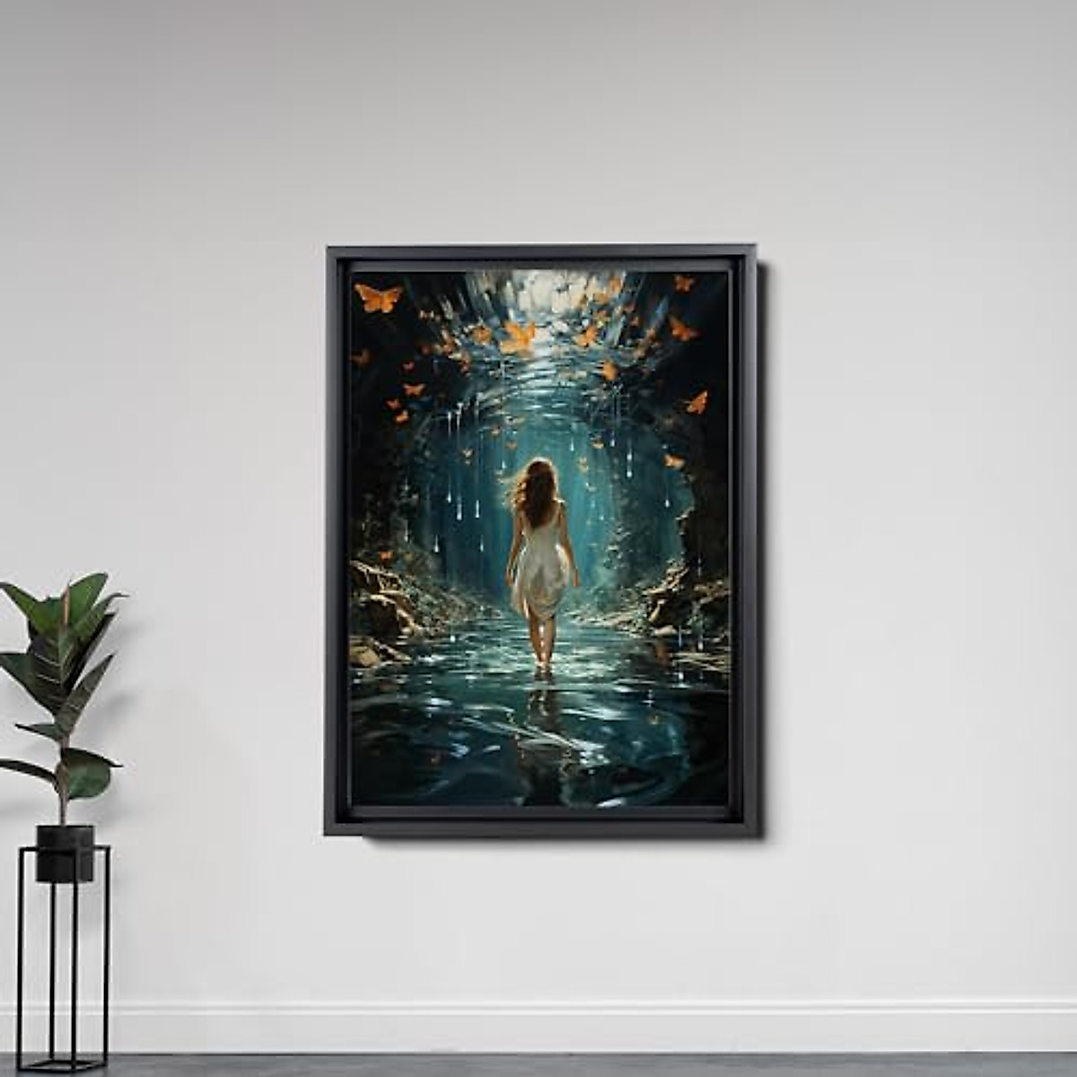 Abstract Painting Buy Canvas Wall Art, Butterfly Painting Art, Butterfly canvas, bedroom Butterfly wall art,Watercolor abstract Butterfly canvas painting