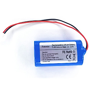 Fraternize 7.4V 2600mAh rechargeable battery lithium li ion batteries with XH2.54-2P Connector for Electronics, Lighting, Equipment 7.4v battery pack