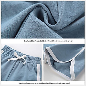 qtGLB Girls Shorts 3-Pack 100% Cotton Active Athletic Running Sleeping for Toddler Kids Big Girl's (12-14, Grey Black Red)