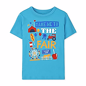 The Children's Place Baby Toddler Boys Short Sleeve Graphic T-Shirt, Take Me to The Fair, 3T
