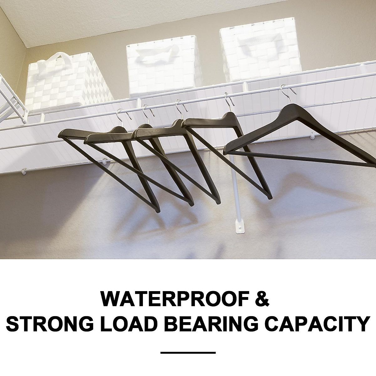 Barydat 4 Pcs Frosted Plastic Wire Shelf Liner Clear Frosted Hard Refrigerator Shelf Mats Non Adhesive Waterproof Wire Shelving Cover for Cabinets Kitchen Shelves Storage Shoe Rack, 12 x 48 Inch