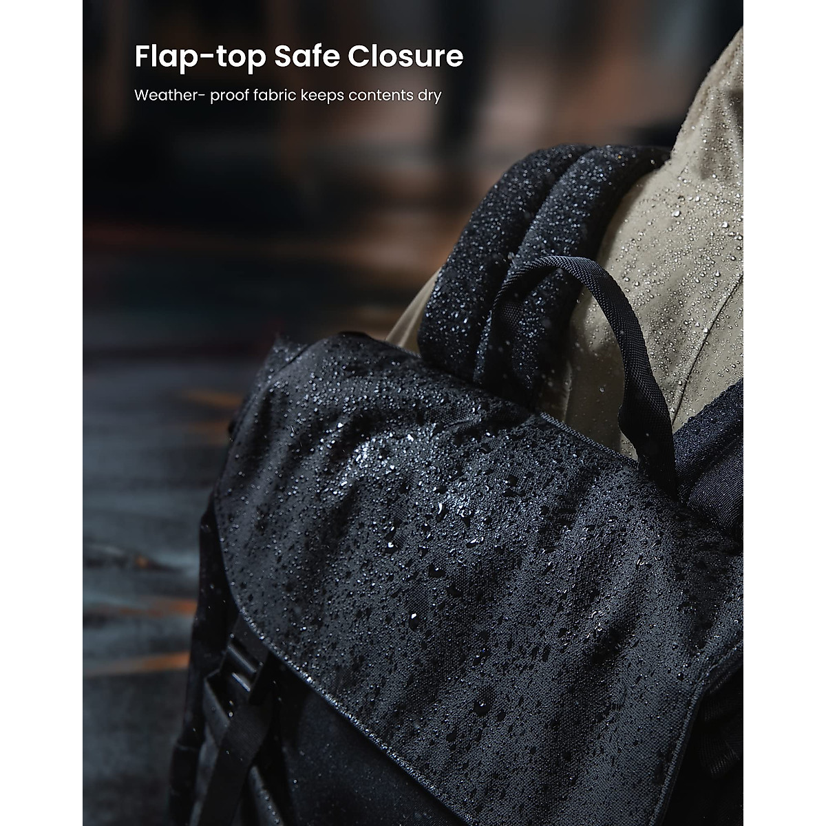 tomtoc Flap Laptop Backpack, Lightweight, Water-Resistant College School Travel Casual Daypack Bookbag, Slim Durable Work-pack Rucksack for 13-16 Inch MacBook Laptop, Large Capacity, 18L, Gray