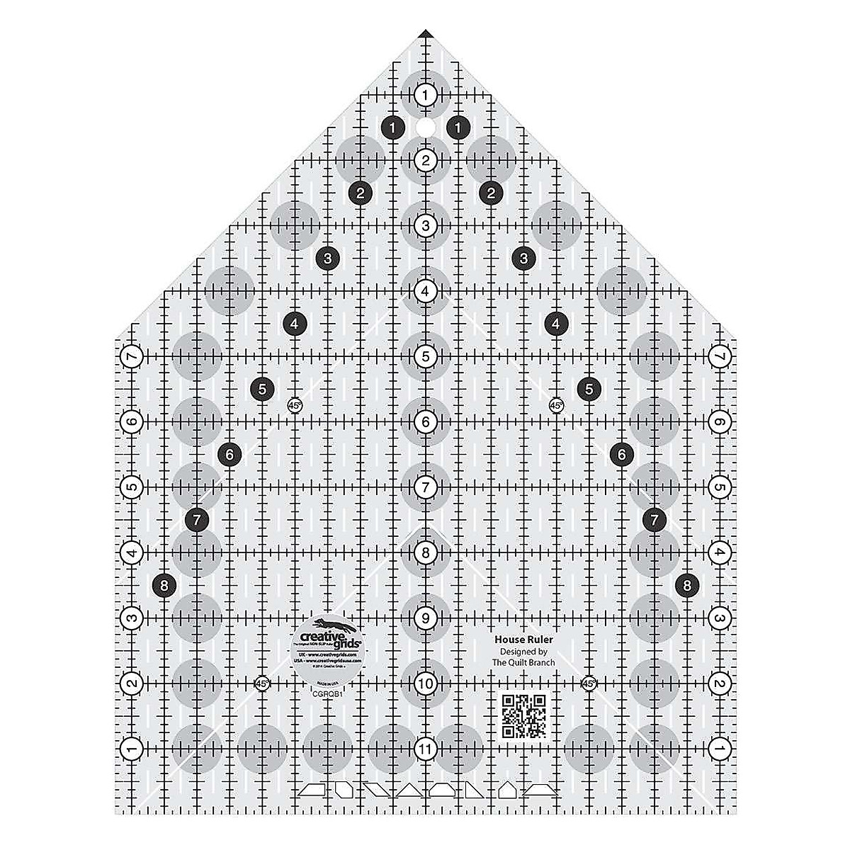 Creative Grids House Quilt Ruler - CGRQB1