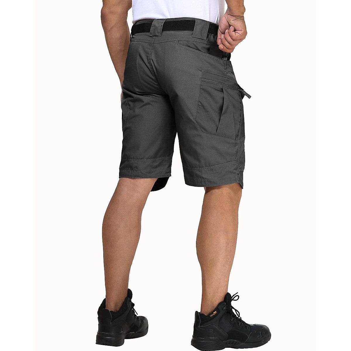 URBEST Tactical Shorts for Men Waterproof Breathable Quick Dry Hiking Fishing Cargo Shorts with Multi Pockets(NO Belt)