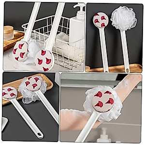 FOMIYES Bath Back Brush Bath Cleaner Mens Body Scrubber Mens Loofah Back Bath Brush Dual-Sided Back Brush Shower Foot Scrubber Bath Back Scrubber Scrubbing Brush for Shower Bathing Brush