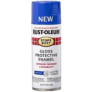 Stops Rust 347024 Stops Rust Enamel Spray Paint, Gloss Cobalt Blue, 12-oz. - Quantity 1