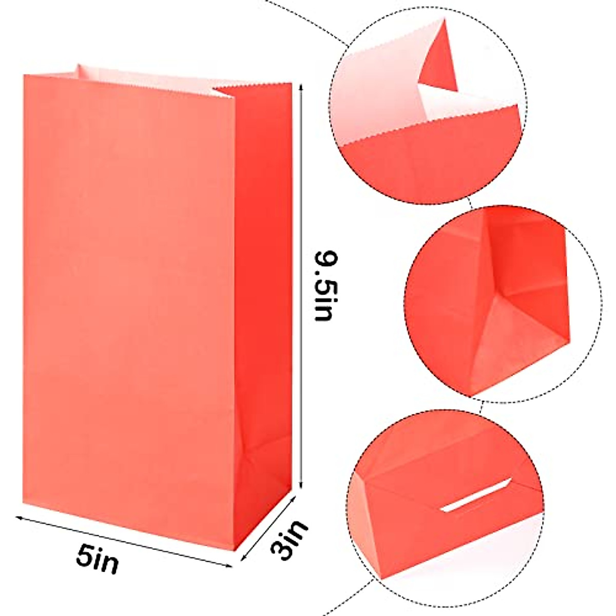 TOXOY Party Favor Bags, 32PCS Candy Bags Wrapped Treat Bags Paper Gift Bags for Wedding Birthday Party Supplies Goodie Bags