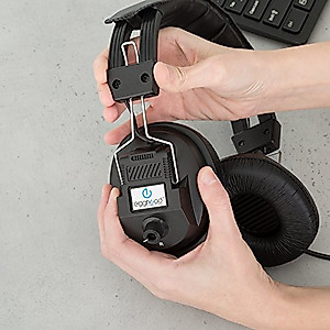 Egghead Switchable Stereo Mono Over Ear Headphones 3.5mm (1/8") Plug - Pack of 10 (EGG-IAG-1003-SO-10)