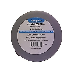 Adjustable Collar with Powerfull pheromones for Cats, relieves Anxiety, Brings Calm and Reduces Stress in Your pet for 30 Days, 1 Unit FEROGATOS