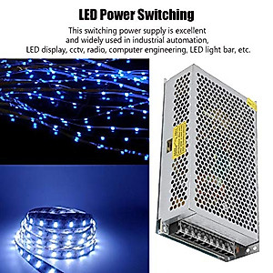Switching Power Supply,LED Power Supply DC 5V for Security System Monitoring Equipment[S-200-5（5V 40A 200W）AC110 220V±15%],Switching Power Supply