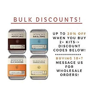 The Cocktail Box Co. Champagne Cocktail Kit - Premium Cocktail Kits - Make Hand Crafted Cocktails. Great Gifts for Him or Her Cocktail Lovers (1 Kit)