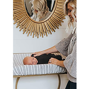 Premium Knit Diaper Changing Pad Cover"Midtown" by Copper Pearl