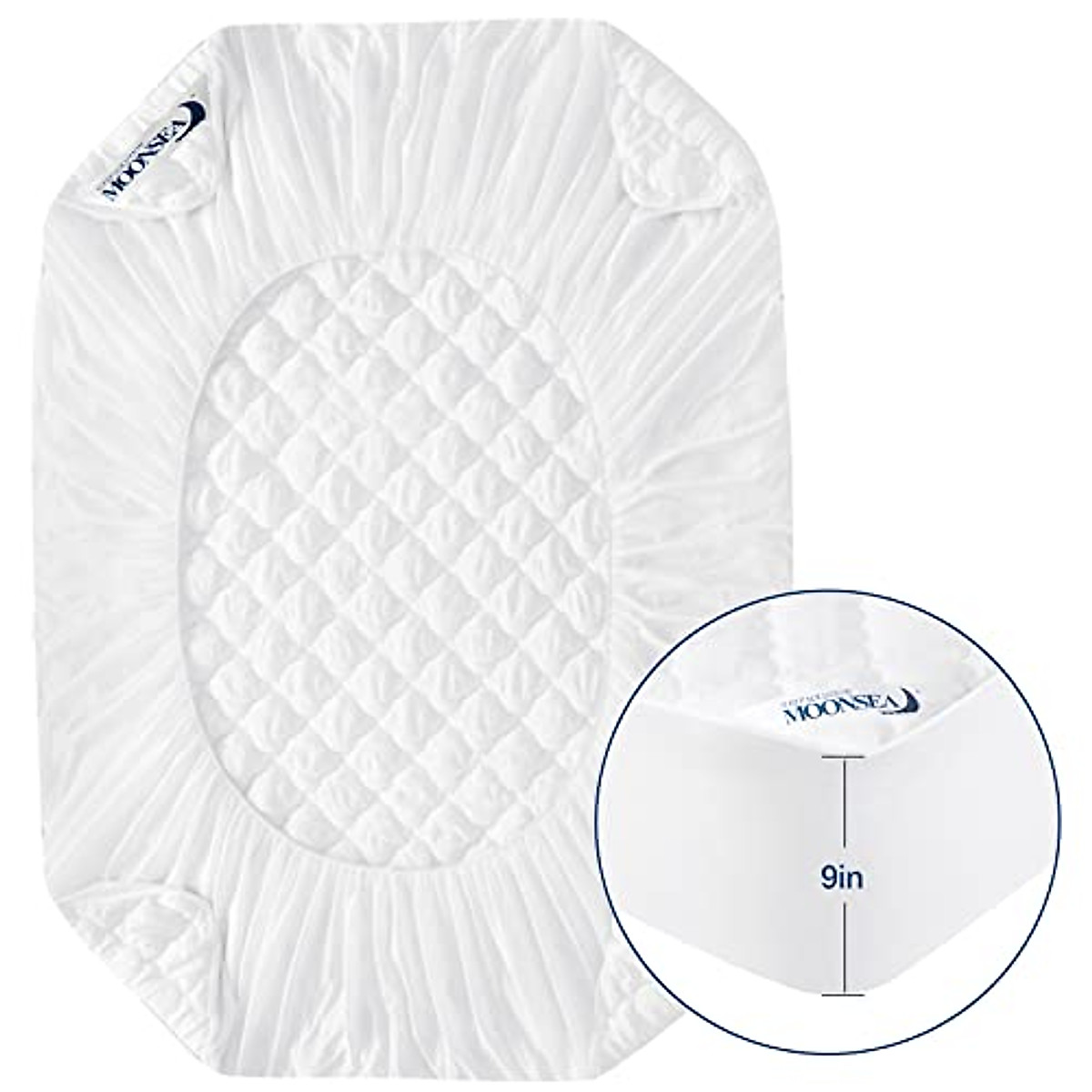 Toddler Travel Kids Air Mattress Pad Sheet Protector Waterproof, Compatible with hiccapop Inflatable Toddler Travel Bed or Sleepah/EnerPlex Inflatable Toddler Travel Bed