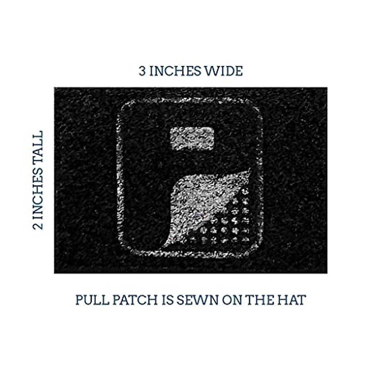 Pull Patch Delta Flexfit Hat | Melange Dark Grey & Charcoal Tactical Cap | L/XL | 2x3 in Loop Surface to Attach Patches