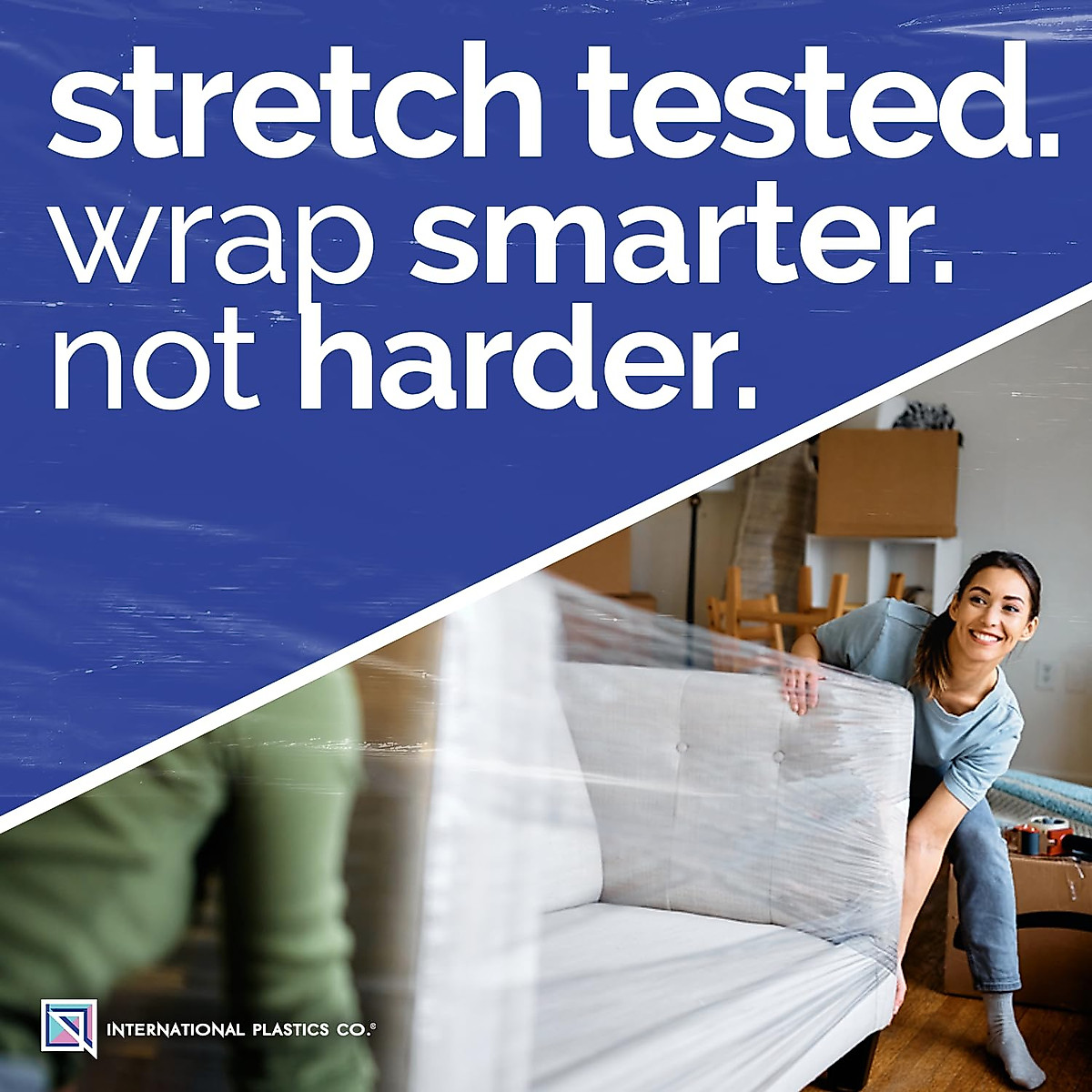 International Plastics (R) Industrial Mini Stretch Wrap Film with Handle 5" 1000 ft 80 Gauge for Pallet Wrap, Moving Supplies Stretch Wrap & Shrink Wrap Cling Packaging Heavy Duty (2)