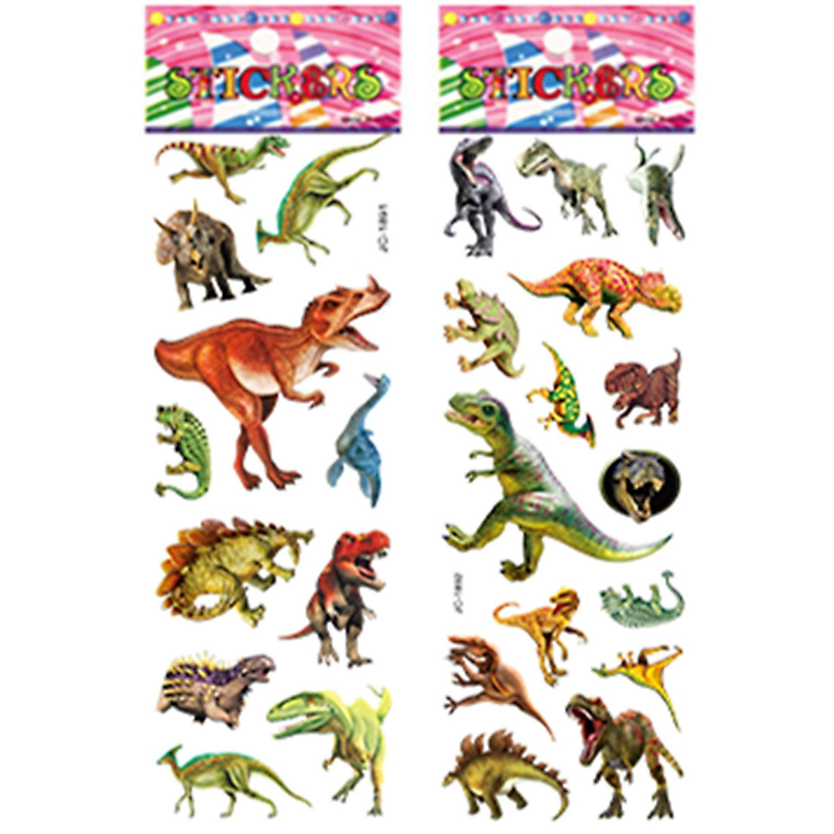 Dinosaur Stickers 3D Puffy Stickers(200+ pcs) Jurassic Dinosaur Tyrannosaurus Rex Stickers 14 Sheets Kids,Craft Scrapbooking for Decorative Sticker Decoration for Calendars, Arts Stickers