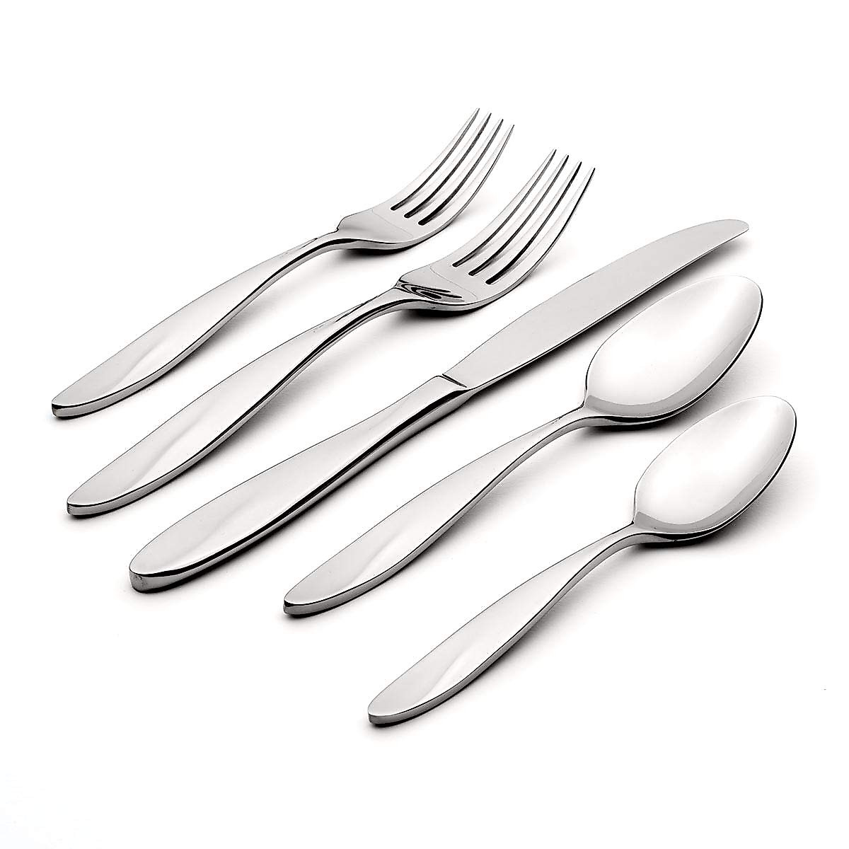 Oneida Tonya 20 Piece Everyday Flatware Set, Service for 4, 18/0 Stainless Steel, silverware set