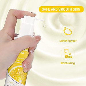 Sonobom Hair Removal Cream, Lemon Flavor, Painless, Non-Irritant for Sensitive Skin, 5.07 Fl oz, For Intimate Area, Arms, Legs, Underarms, Chest, Dermatologically Tested, Unisex