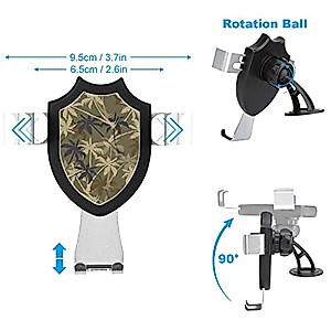 Palm Tree Camouflage Car Phone Holder Long Arm Suction Cup Phone Stand Universal Car Mount for Smartphones