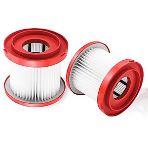 Funmit 49-90-1900 HEPA Wet Dry Vacuum Filter Replacement for Milwaukee Cordless M18 Vacuum 0780-20 0880-20 (2 Pack)