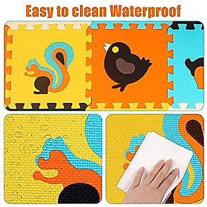 StillCool Baby Play Mat with Fence 0.39 inch Thick Interlocking Foam Floor Tiles Kids Puzzle Mat Baby Crawling Mat