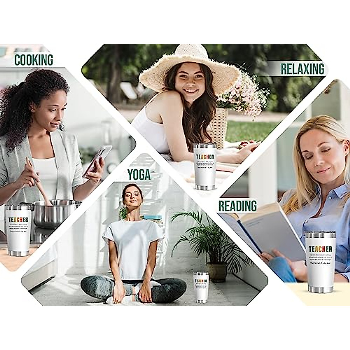 OASSIE Teachers Day Gifts for Women - 20 oz Stainless Steel Insulated Coffee Tumbler With Lid - Graduation Back to School End of The Year Birthday Appreciation Thank You Gifts for Teachers Women