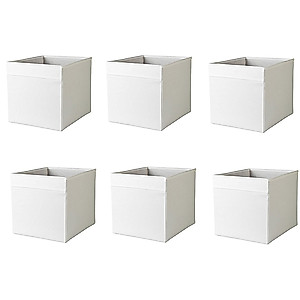 Ikea Drona Box (White, 6 Pack (L:15" x W:13" x H:13"))