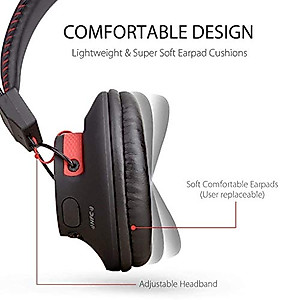 Avantree Audition & HS907 Audition 40 hr Bluetooth Over Ear Headphones with Microphone for PC Computer Phone Call & Headphone Hanger Holder Wall Mount