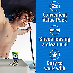 2 PK Hot Knife Rope Cutter Heads Soldering Iron Cutting Tip Replacement Blades Electric Cutting Tips for Line Cutting Marine Grade Rope Lines Nylon Straps or Fabric Ribbon Cutter and Sealer