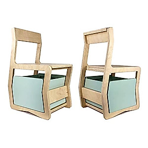 DR. ORGANIZER TYL Children's, one Size, with Yellow Storage Box, Brown Chair