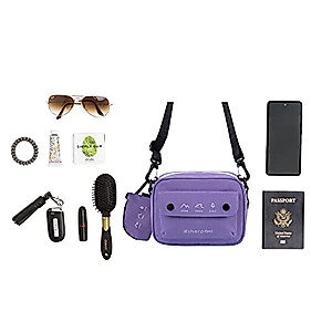 Sherpani Osaka, Small Crossbody Bag with Coin Purse, Small Shoulder Bag, Cross Body Bag, Christmas Gifts, Purses for Women (Iris)