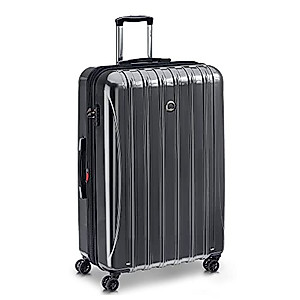 DELSEY Paris Helium Aero Hardside Expandable Luggage with Spinner Wheels, Titanium, Checked-Large 29 Inch