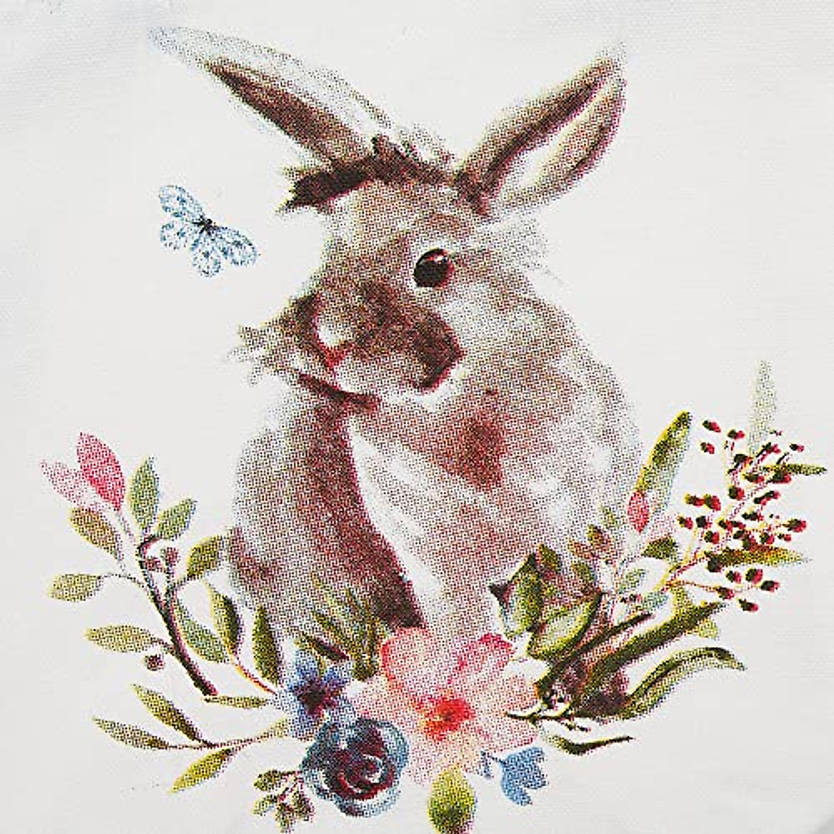 DII Easter Basics Collection Springtime Kitchen Essentials, Gift Bag Set, 9x8.5x3", Garden Bunny Rabbit, 2 Piece