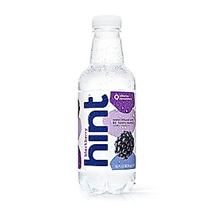 Hint Water Blackberry, Pure Water Infused with Blackberry, Zero Sugar, Zero Calories, Zero Sweeteners, Zero Preservatives, Zero Artificial Flavors, 16 Fl Oz (Pack of 12)