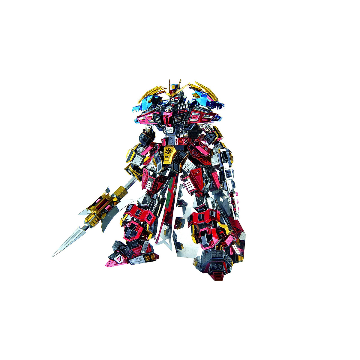 Microworld 3D Metal Model Kits, Lyu Bu 3D Metal Puzzle Mechanical Soldier Figure Warrior, Challenge Metal Earth Model Kits Jigsaw Brain Teaser DIY Art Craft Puzzles for Adults Men Boys