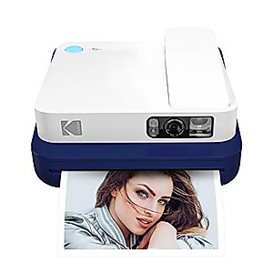 KODAK Smile Classic Digital Instant Camera with Bluetooth (Blue) Travel Kit