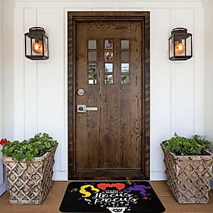 Bath Mat for Bathroom Sanderson Sisters Halloween Hocus Pocus Rugs Shower Mats Memory Foam Rug Non Slip Floor Small Carpet Soft Light Absorbent Washable for Home Hotel Decor 15.7 X 23.6 inch