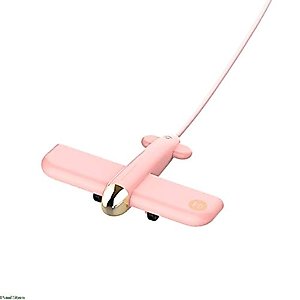 Lysee Cable Winder - 3 colors Airplane shape waterproof 4-port USB 2.0 HUB Splitter 4 in 1 Converter HUB USB Splitter - (Color: pink)